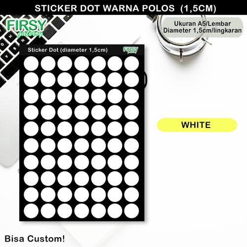 Jual Sticker Dot Warna 1,5cm, Stiker Label Warna Warni Polos, Bisa ...