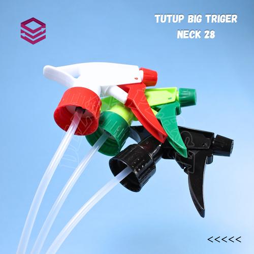 Jual tutup botol spray trigger neck 28 / big trigger / kispray - Merah ...
