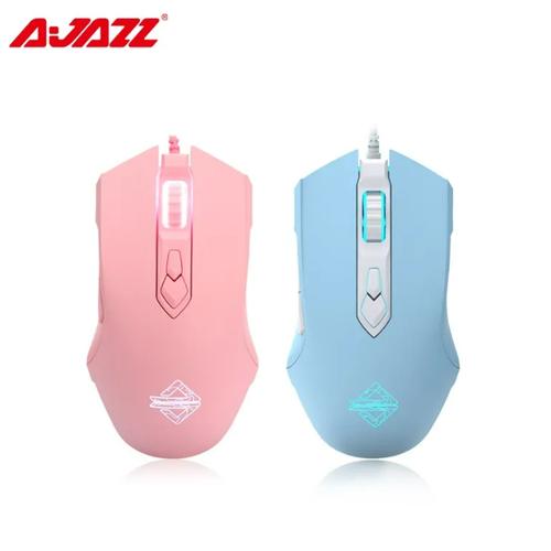 Promo Ajazz AJ52 Gaming Mouse Wired RGB PAW3212 up to 4800DPI - BLUE ...