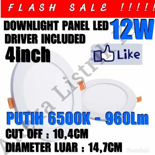 Jual DOWNLIGHT PANEL LED INBOW BULAT PUTIH 3W 6W 9W 12W 18W 24W DL IB ...