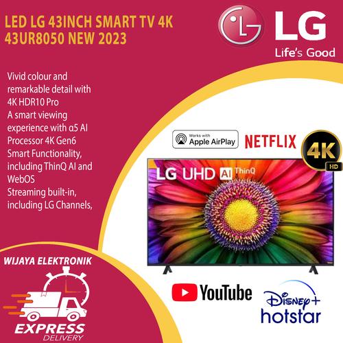 Promo LED LG 43 INCH SMART TV UHD 4K 43UR8050 43" NEW 2023 Cicil 0% 3x ...