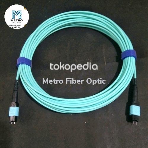 Jual MPO to MPO 12 Core OM3 SR Multimode Male to Male Polarity B 1 ...