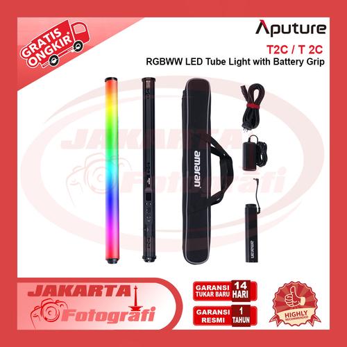 Promo Aputure amaran T2C / T 2C RGBWW LED Tube Light with Battery Grip ...