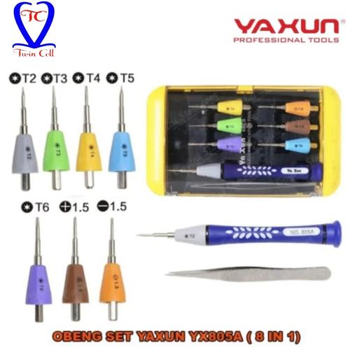 Jual OBENG SET YAXUN YX805A [8IN1] SCREWDRIVER SET YX-805A ORIGINAL - Jakarta Utara - TWIN CELL ...