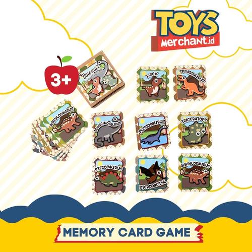 Jual DINO Matching Fact Card / Mainan Anak / Dinosaur Memory Game ...