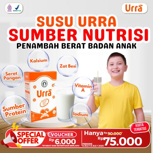 Promo Susu Urra - Sumber Nutrisi Penambah Berat Badan Anak ISI 200 gram ...