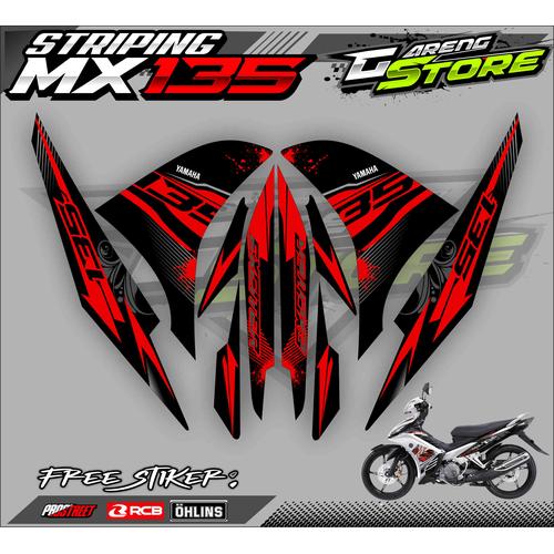Jual Sticker List Motor Variasi Jupiter MX New 135 - GOLD - Kab ...
