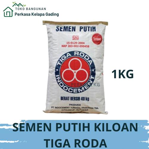 Jual Semen Putih Tiga Roda 1 KG / Semen Putih Kiloan - Jakarta Utara ...