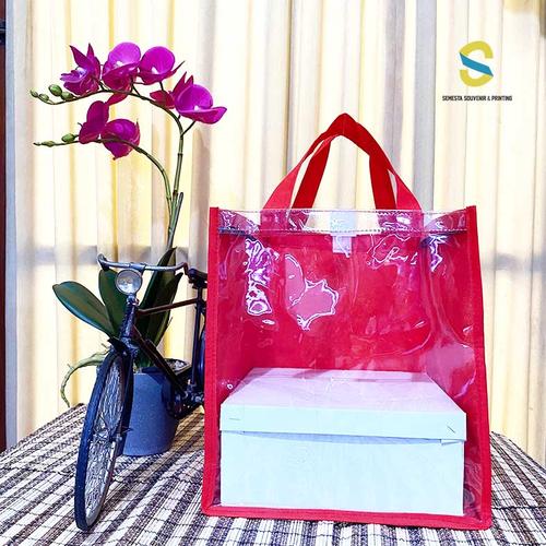 Jual Tas Berkat Tas Hajatan Goodie Bag Kotak Nasi Mika Kombinasi - Biru ...
