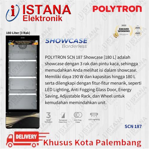Promo POLYTRON SHOWCASE 1 PINTU 180 LITER SCN 187 Cicil 0% 3x - Kota ...