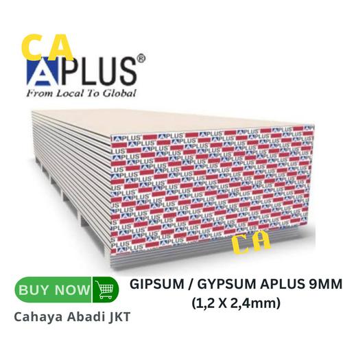 Jual Gypsum | Gipsum Aplus 9 mm (1,2 X 2,4 mm) - Jakarta Pusat - CAHAYA ABADI JKT | Tokopedia