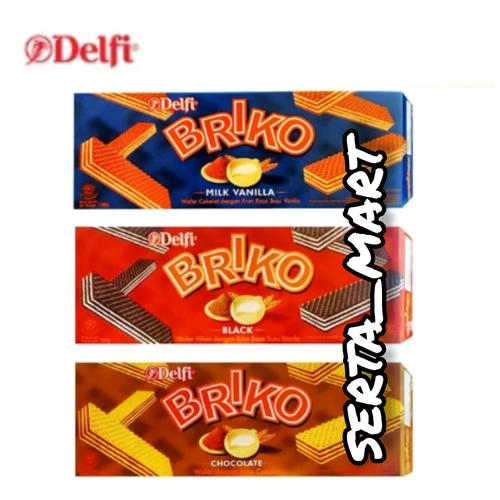 Jual Delfi Briko Wafer 145gr - Wafer Briko Chocolate / Milk Vanilla ...
