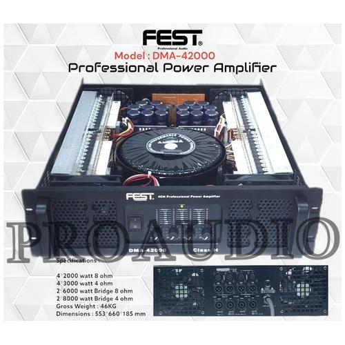 Jual Power Amplifier FEST DMA 42000 DMA42000 2000W x 4 Class H Original ...