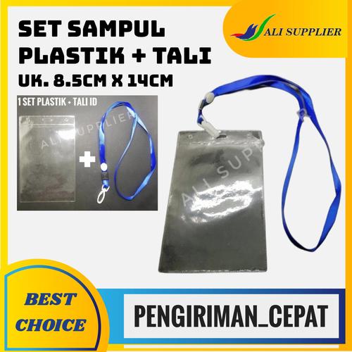 Jual SET PLASTIK ID 1 SET NAME TAG + TALI DIJAMIN MURAH - Merah ...