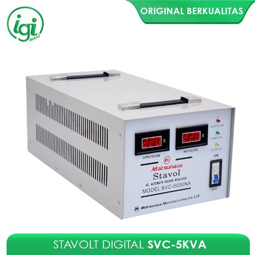 Promo STAVOLT SVC DIGITAL 5000W MATSUNAGA STAVOL STABILIZER LISTRIK ...