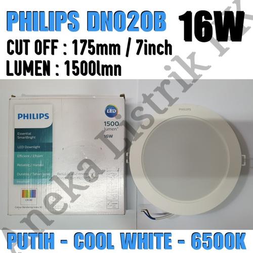 Jual PHILIPS DN020B 16W PUTIH 7inch Downlight DL LED BUKAN 18W ERIDANI ...
