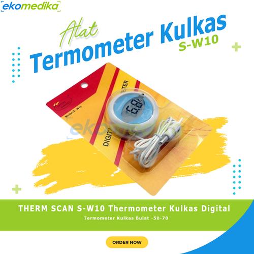 Jual Thermometer Kulkas Digital Bulat / Therm scan S-W10 Termometer ...