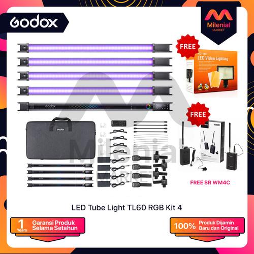 Jual LED Godox TL60 Kit 4-Light RGB Tube Light - Paket TLB4 - Jakarta Utara - MilenialMarket ...