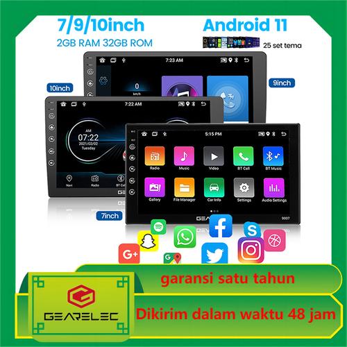 Jual Head Unit Android 12 Double DIN 7 9 10 inch Bluetooth Wifi GPS - 7 ...