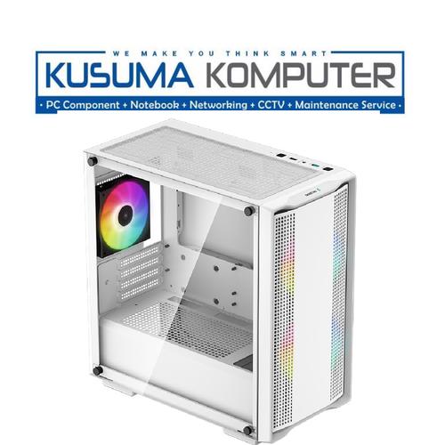 Jual DeepCool CC360 White ARGB + 3 Fan ARGB Micro ATX Casing Gaming PC ...