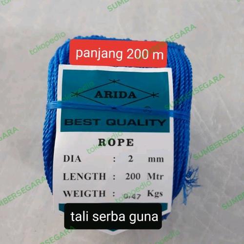 Jual tali tambang tampar ARIDA 2 mm panjang 200 meter tali tampar plastik - Kab. Kebumen ...