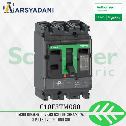 Promo C10F3TM080 - MCCB 3P, 56-80A, 36KA TM80D NSX100F - SCHNEIDER ELECTRIC - 1pcs Cicil 0% 3x ...
