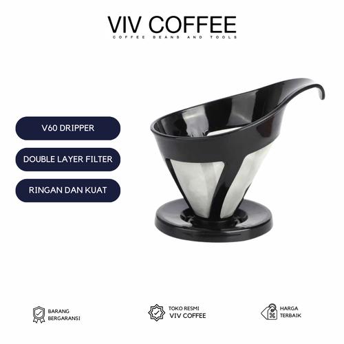 Jual V60 Dripper Plastik Saringan Kopi Double Layer Filter - Jakarta ...