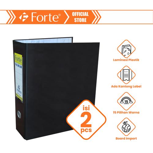 Jual [Forte] [2pcs] Ordner Enduro+ Premium Folio F4 75mm - Hitam ...