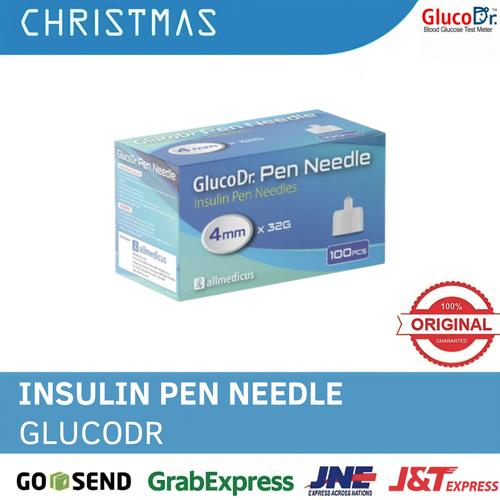 Jual GLUCODR INSULIN PEN NEEDLE / JARUM INSULIN GLUCO DR ISI 100 PCS ...
