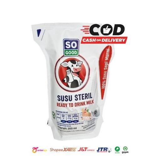 Jual ( JSO ) Real Good Susu Steril 200ml So Good Susu Sapi Susu Beruang ...