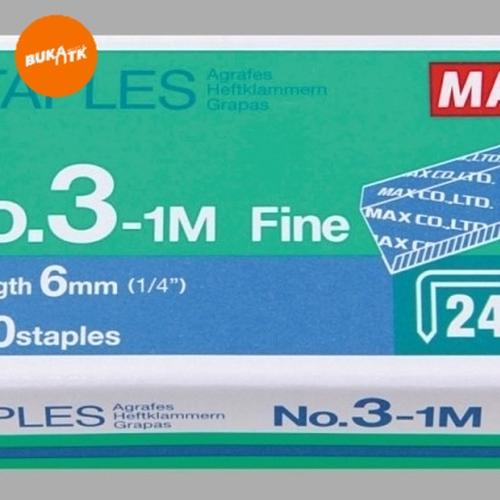 Jual ISI STAPLES MAX / ISI STAPLER NO.3 HD-50 - 1PAK = 20 KOTAK ...