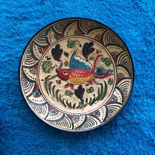Jual Piring Kuno Gambar Ikan 1 Asli Peninggalan Anti Basi 40 cm - Kab ...