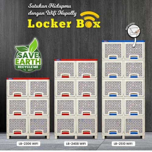 Jual LEMARI PLASTIK MINIMALIS LOCKER BOX NAPOLLY - LB-2510-WF - Jakarta ...