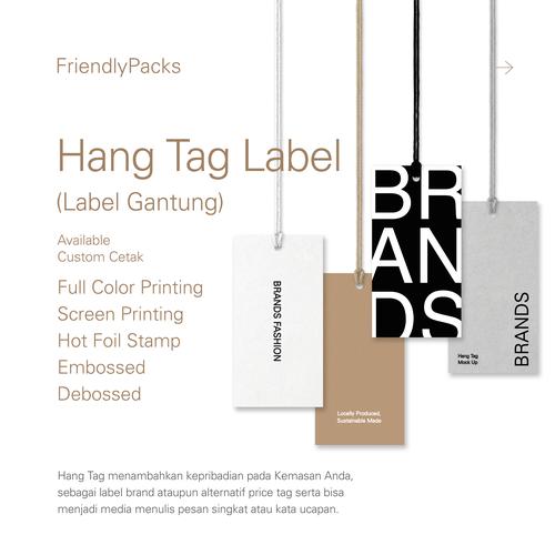 Jual Custom Cetak Desain Basic Hang Tag Baju / Label Price Tag Pakaian ...