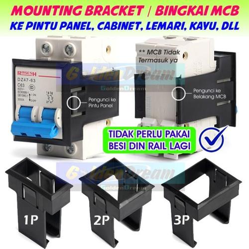 Jual Mounting Bracket MCB Panel Snap Buckle Bingkai Frame Dudukan Pintu ...