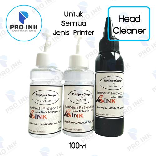 Promo CLEANER Printer Head Tinta Art Paper, Dye, DTF, UV Pro Ink ...