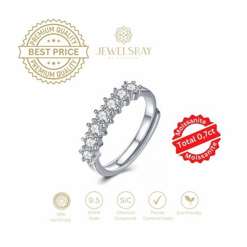Promo Claude Ring Adjustable Moissanite - Diamond Look Cincin Kawin ...