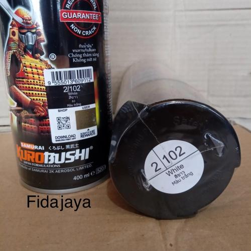 Jual (Warna standar) 102 white - samurai paint 400 ml cat semprot/pilox - Jakarta Timur - Fida ...