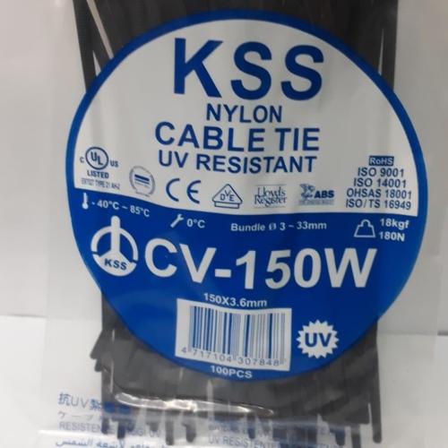 Jual KABEL TIES KSS UV RESISTANCE CV 100W 150W TIE CABLE HITAM - CV 150 ...