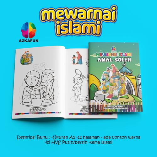 Jual Buku Mewarnai anak edisi islami - Islamic coloring book - AMAL ...