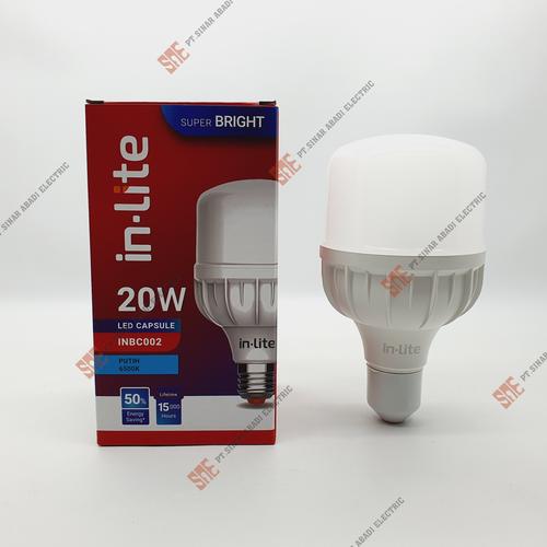 Jual Lampu Led Inlite 20W 20 Watt Putih 6500K / In Lite INBC002 Capsule ...