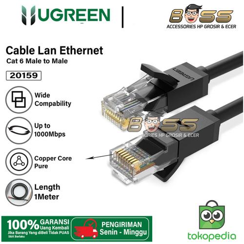 Jual UGREEN Kabel LAN UTP CAT RJ45 Gigabit Ethernet Male to Male - Kota ...