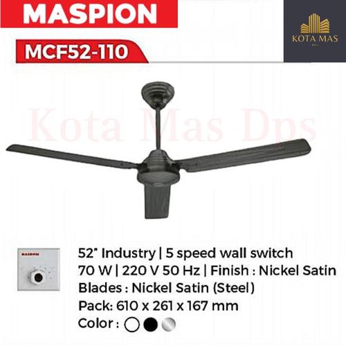 Jual Kipas Baling Baling Plafon Gantung Maspion Ceiling Fan MCF52 110 ...