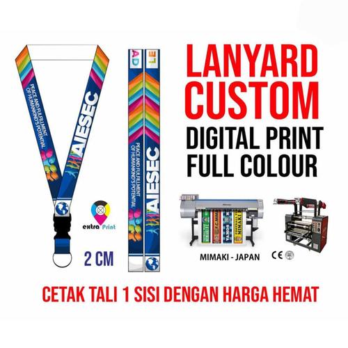 Jual lanyard custom tali iD panitia event name tag produksi kalung 50 ...