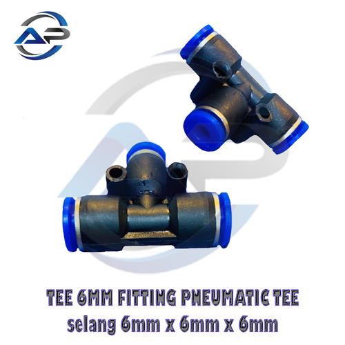 Jual TEE 6MM FITTING PNEUMATIC TEE selang 6mm x 6mm x 6mm - Jakarta ...