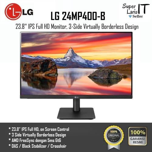 Promo Monitor LG 24MP400-B 24" 23.8" Full HD IPS 75Hz AMD FreeSync ...
