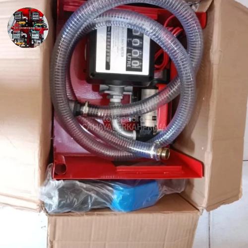 Jual Pompa solar Diesel Pump DC 12V Flow meter analog 4 digit Lengkap ...