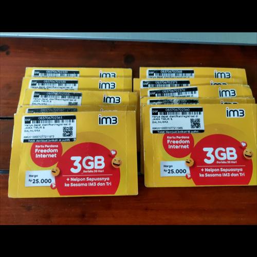 Jual PERDANA KARTU MURAH INDOSAT IM3 3GB BONUS TELEPON UNLIMITED - Kab ... Jual PERDANA KARTU MURAH INDOSAT IM3 3GB BONUS TELEPON UNLIMITED - Kab ...