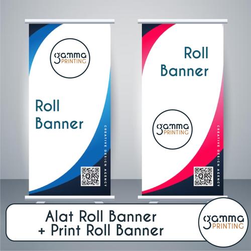 Jual Custom Cetak Roll Banner / Tripod Spanduk / Stand Benner Toko ...