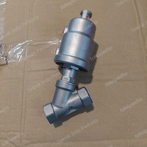 Jual Angle seat valve piston full stainless 316 1" DN 25 - Jakarta Barat - Teknik Indo Perkasa ...